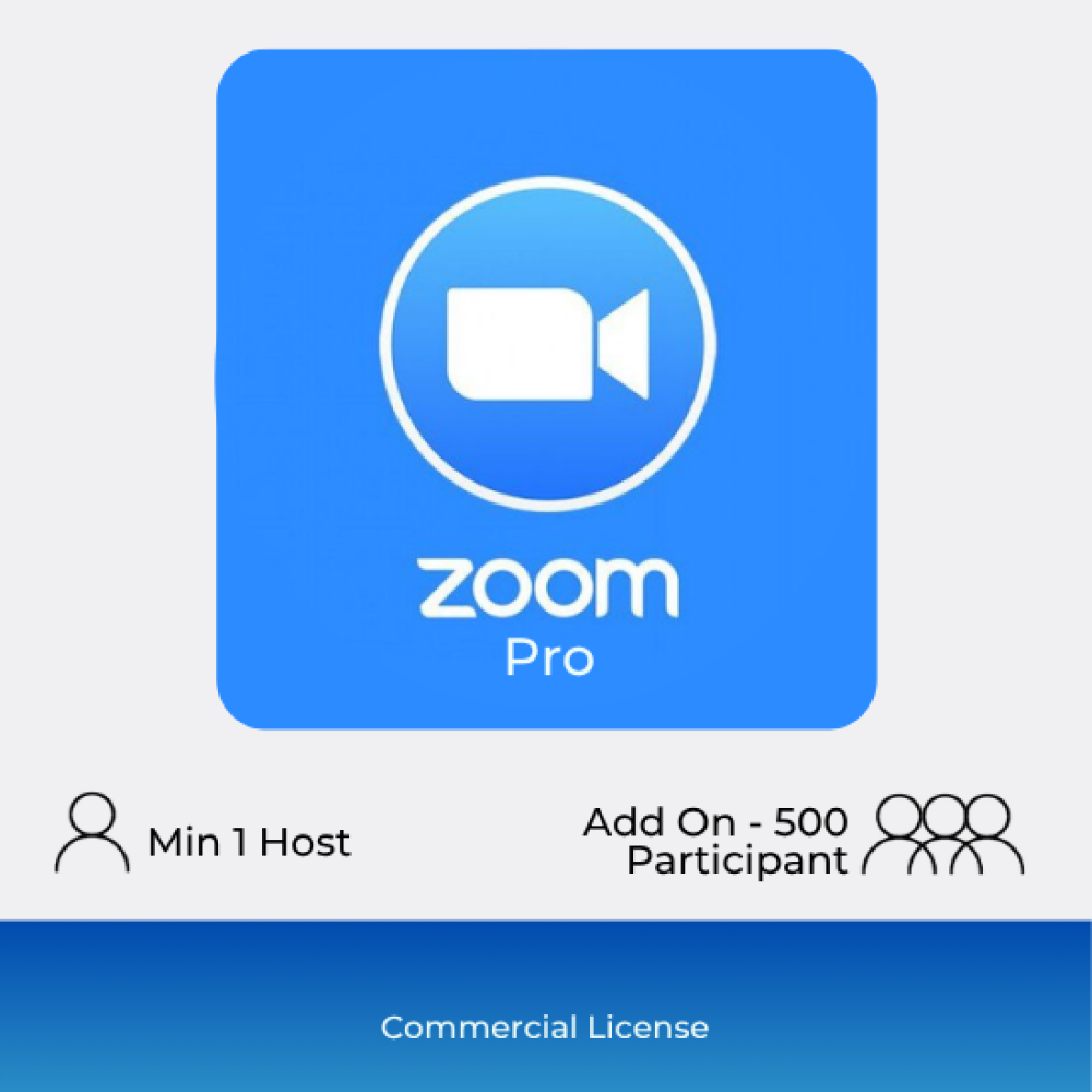 Zoom Pro Add On 500 Perseta for 1 Host (Yearly)